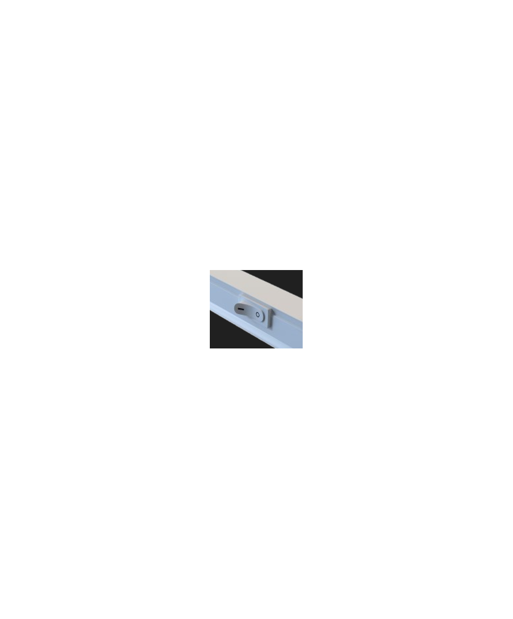 CALIPRO_FLUORETTE LED avec interrupteur 9W 600MM Opale Bombée